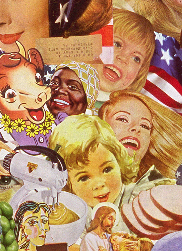 Media Made Women | Sally Edelstein Collage | DEFROSTING THE COLD WAR